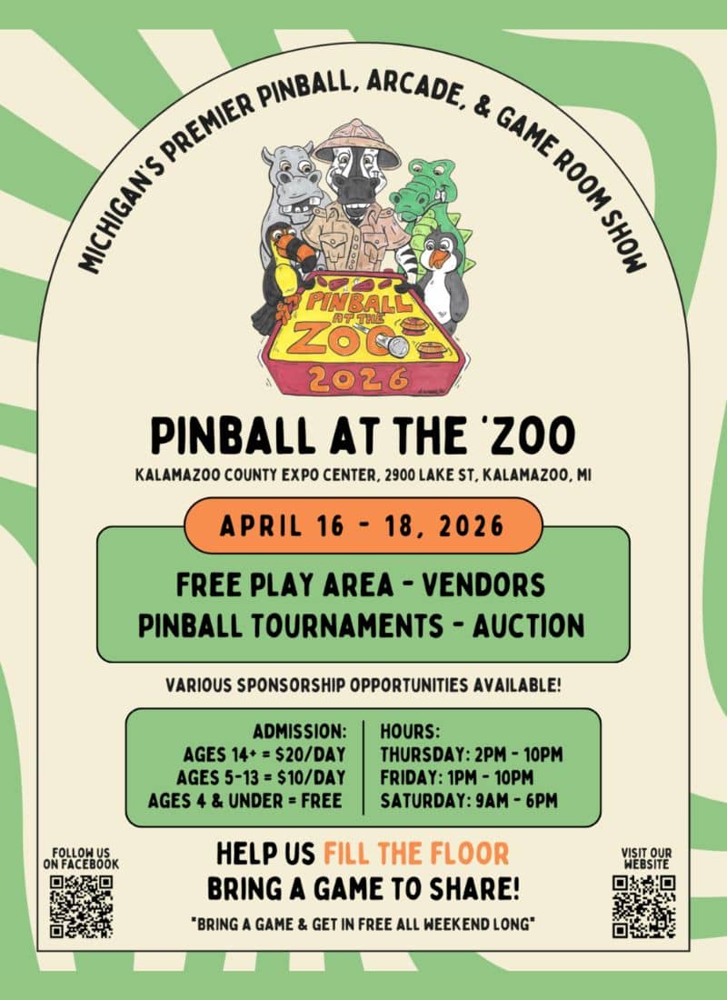 Pinball at the ‘Zoo 2026 // Kalamazoo - Hey Michigan